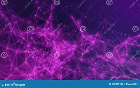 Illustration Of Abstract Network Connection Structure Stock