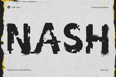 Ywft Nash Font Behance