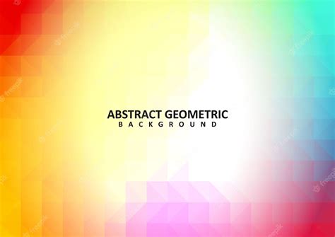 Premium Vector Abstract Colorful Geometric Vector Background