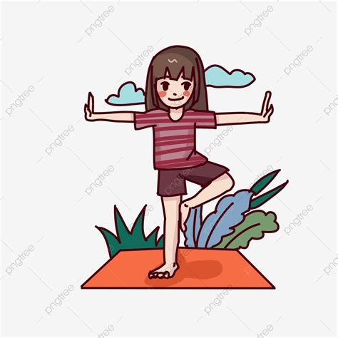 스포츠 피트니스 연습 요가 소녀 손으로 그린 그림 실행중인 클립 아트 플랫 피트니스 만화 헬스장 Png 일러스트 및 Psd 이미지 무료 다운로드 Pngtree