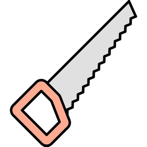 Saw Generic Thin Outline Color Icon