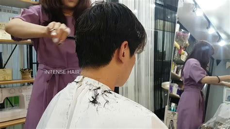 댄디컷 가위컷 싱글링 커트영상 대전미용실 인텐즈헤어 Youtube