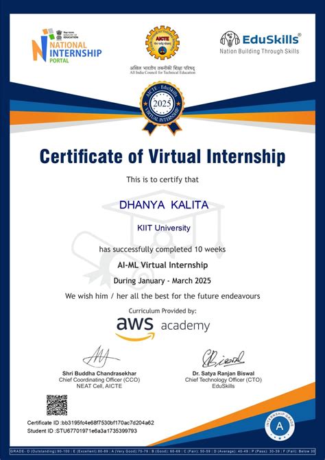 Aicteinternship Eduskillsfoundation Aws Cloudcomputing Kiit Aicte
