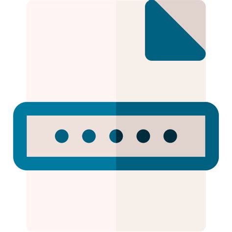 Password Basic Rounded Flat Icon