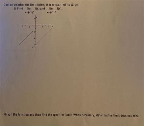 Solved Decide Whether The Limit Exists If It Exists Find Chegg