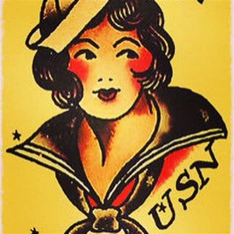 Seemann Jerry Pin Up Girl Premium Vector Sailor Jerrys Sailor Girl