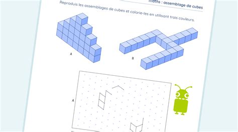 Assemblage De Cubes Exercices En Cm1 Grandir Avec Nathan