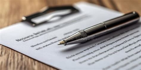 Review Document With Pen Focus On Details For Accuracy And Clarity