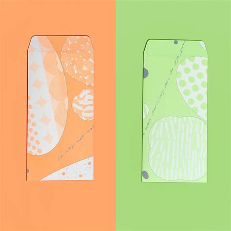 Flat Paper Bags 2 Kawi 고급 수입지 패턴 종이포장지 패턴지 선물포장지 포장지 각대 선물 용돈 상품권 봉투