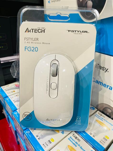 A4tech Fstyler Fg20 Wireless Mouse White Computers And Tech Parts And Accessories Mouse