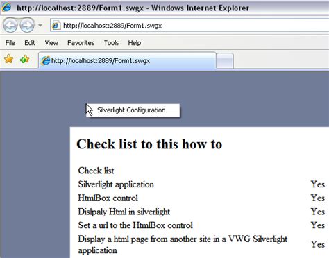 Visual Webgui Blog How To Embed Html Inside A Visual Webgui Silverlight Application
