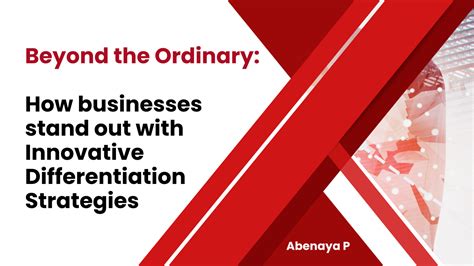 Differentiation Strategies