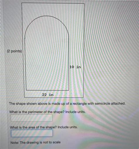Solved The Shape Shown Above Is Made Up Of A Rectangle With Chegg