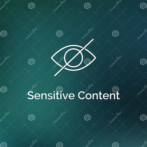 Sensitive Content Warning Icon Eye Vector Sensitive Content Explicit Photo Censored Design