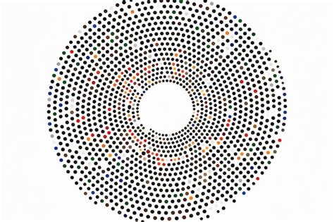 Pop Art Dots Half Tone Pattern Round Border Abstract Background Premium Ai Generated Image