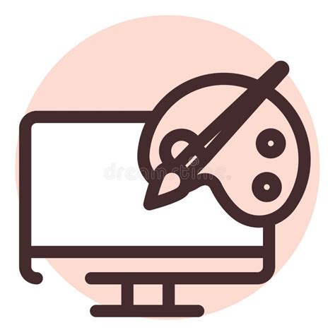 Computer Theme Computer Elements Vector Stock Vector Illustration Of