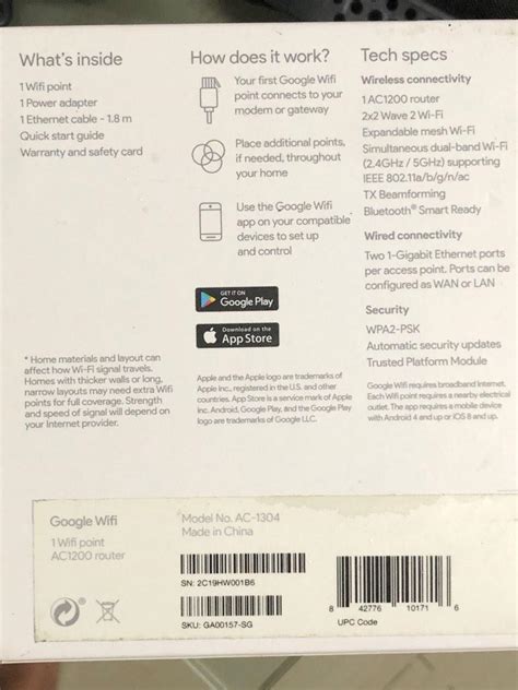 Google Wifi Mesh Router AC Mobile Phones Gadgets Other Gadgets On Carousell