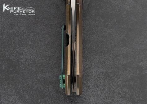 Olamic Cutlery Custom Knife Handcarved And Anodized Titanium Wayfarer