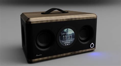 Portable Playerboombox With Display Showing The Web Interface Diy