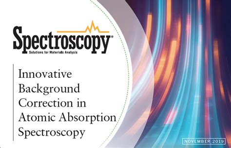 Spectroscopy Innovative Background Correction In Atomic