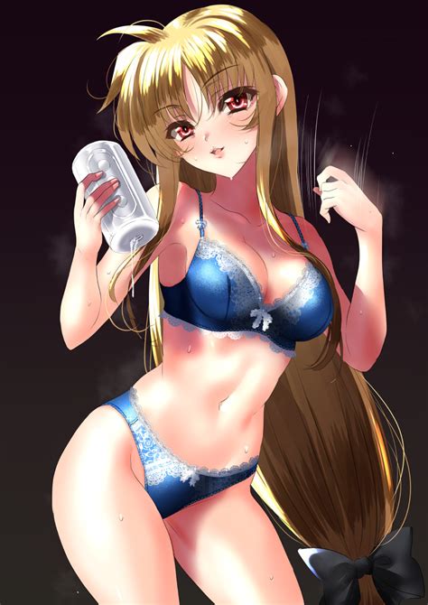 Sen Sansui Fate Testarossa Lyrical Nanoha Mahou Shoujo Lyrical Nanoha Tenga Highres