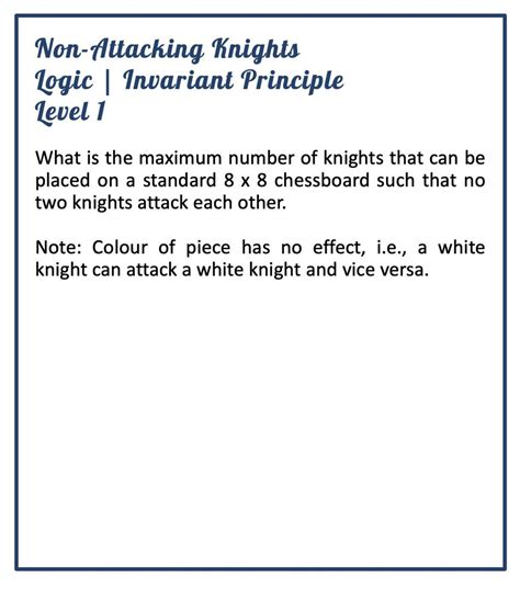 Non Attacking Knights Rpasstimemath