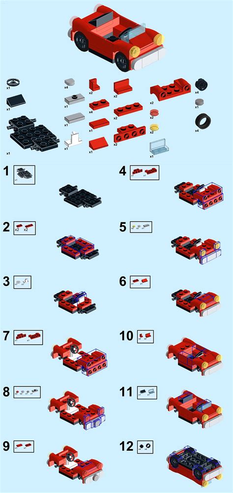 Build Your Own Lego Cars With Easy To Follow Instructions