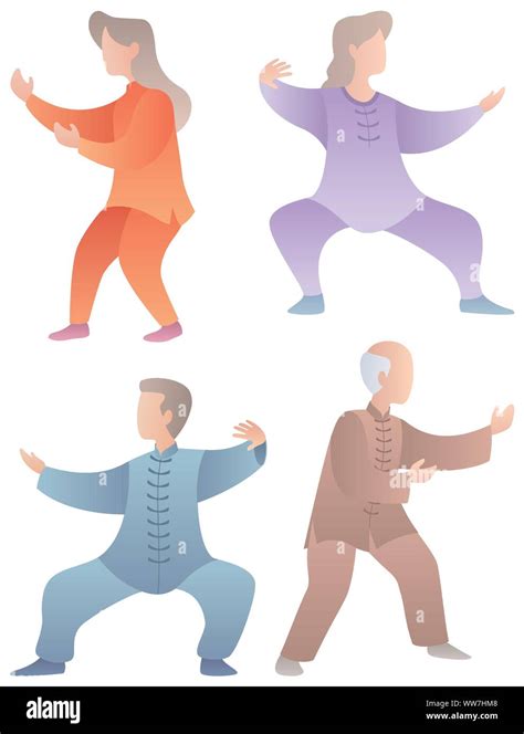 Qigong Practice Stock Vector Images Alamy