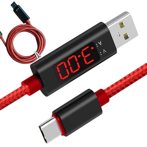 New USB For Type C Voltage Current Tester Meter Display Nylon Braided Fast Charging For Type C