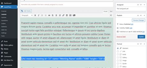 How To Use Learndash And Tutor Lms In Jitsi Meet Wppool