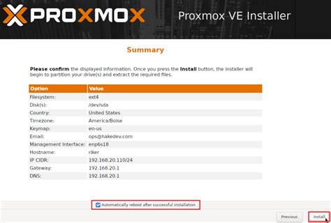 Proxmox Install Hake Hardware Wiki