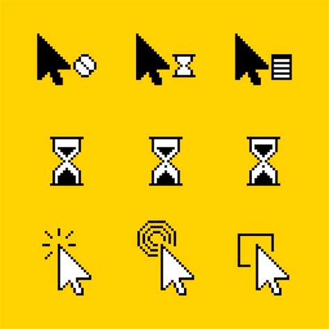 Free Vector Flat Design Mouse Cursor Set