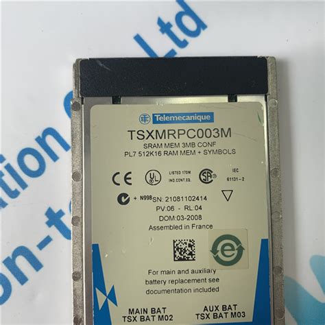 Schneider TSXMRPC003M Configurable SRAM Memory Extension For Processor 192 3072 KB 2880 0