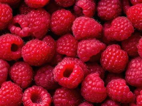 Premium Ai Image Raspberries Background As Seamless Tile Generative Ai