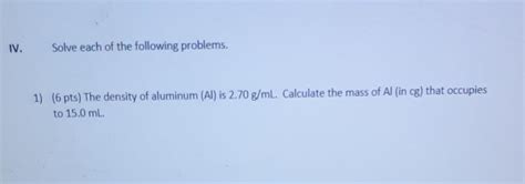 solved solve each of the following problems 1 6 pts the