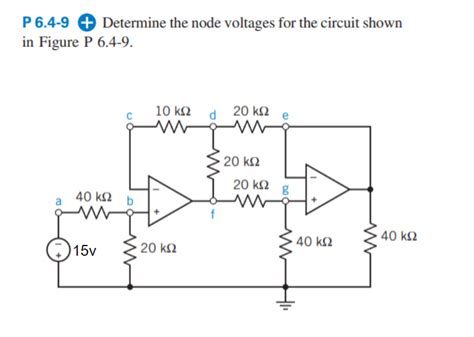 Solved Ρ Determine the node voltages for the circuit Chegg com