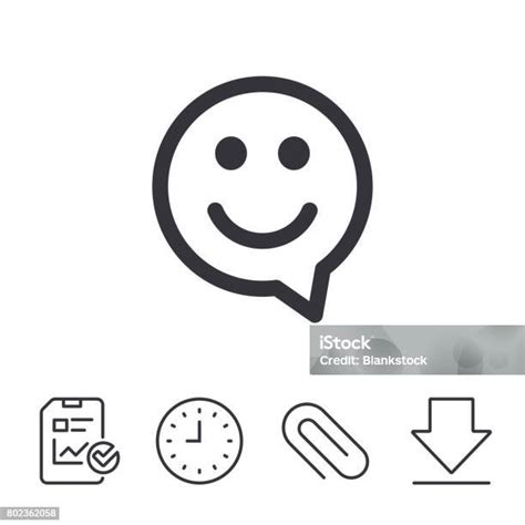 행복함 얼굴 말풍선 기호까지 웃으세요 아이콘크기 개념에 대한 스톡 벡터 아트 및 기타 이미지 개념 고급 기포 Istock