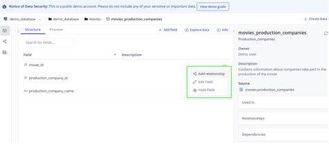 Add Relationships Holistics Docs 4 0