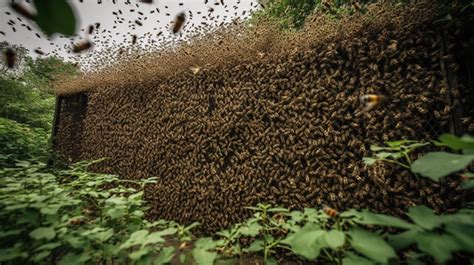사진은 작은 벽에 수백 개의 벌집을 보여줍니다 꿀벌 떼 고화질 사진 사진 수분 조절제 배경 일러스트 및 사진 무료 다운로드 Pngtree