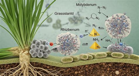 Nitrogen Fixation In Grassland Roots Rhizobium Bacteria Convert