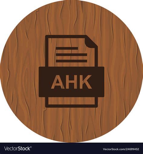 Ahk File Document Icon Royalty Free Vector Image