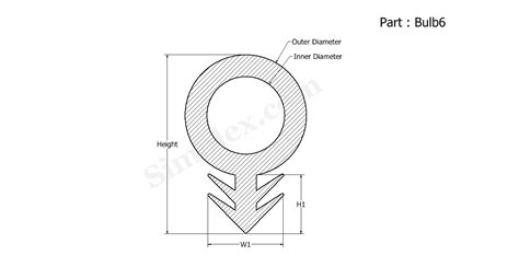 Silicone Bulb Seals Extruded Door Seals Weather StrippingSimolex