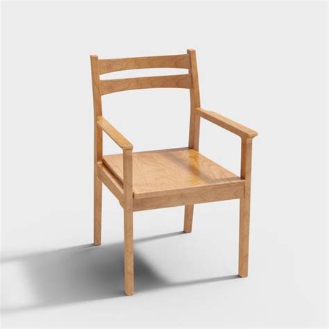 Rustic Classic Chair 3d Model