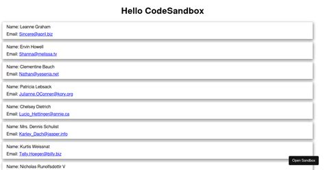 React Call Api Codesandbox