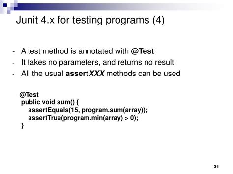 Ppt Unit Testing With Junit Powerpoint Presentation Free Download Id 698293
