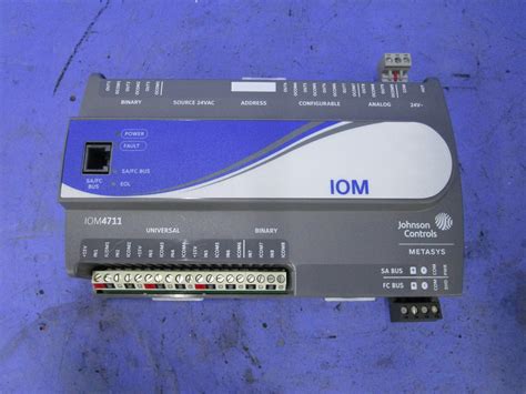 johnson controls metasys i o module ms iom4711 0 rev x 24vac 1 y
