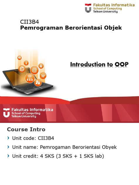 01 Introduction To Oop Kode Dosen Pdf Object Oriented Programming