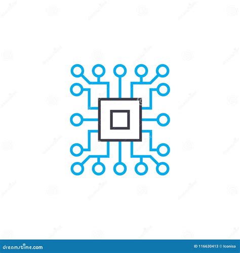 Information Technology Vector Thin Line Stroke Icon Information