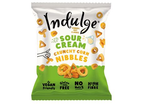 Indulge Crunchy Corn Nibbles Sour Cream Flavour Gluten Free Low