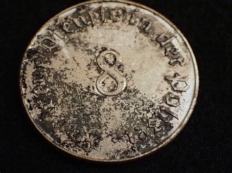 Wwii German Police 8 Year 3rd Class Long Service Award Für Treue